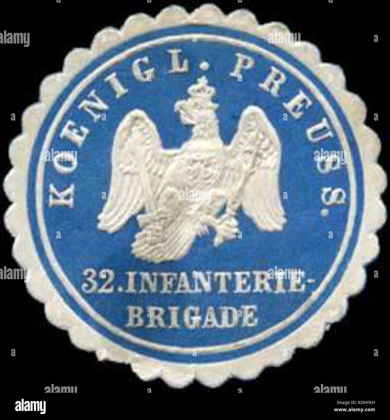 The Siegelmarke (seal) of the Koeniglich Preussische 32 ...