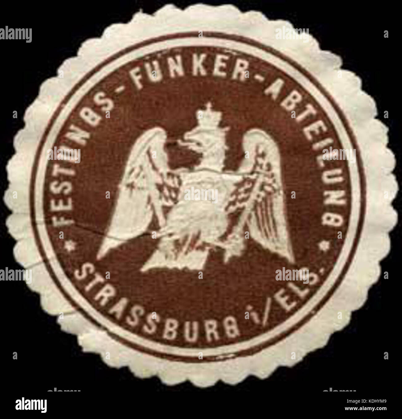 Siegelmarke Festungs Funker Abteilung Strassburg im Elsass W0260740 ...