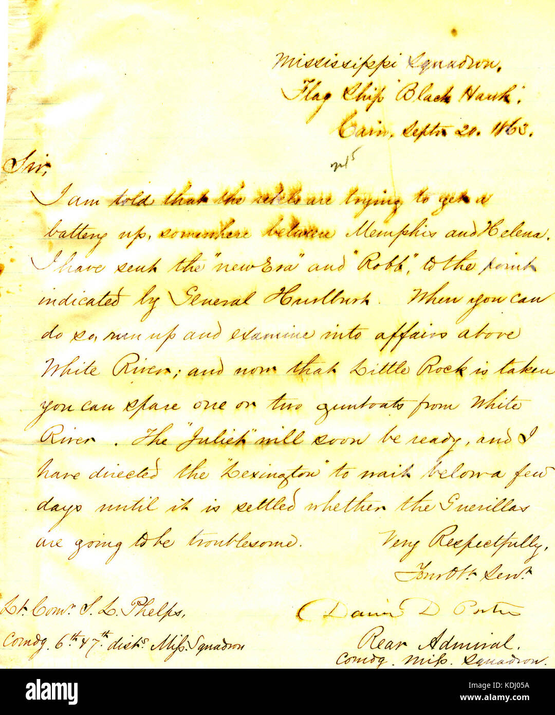 Civil war naval letters hi-res stock photography and images - Alamy