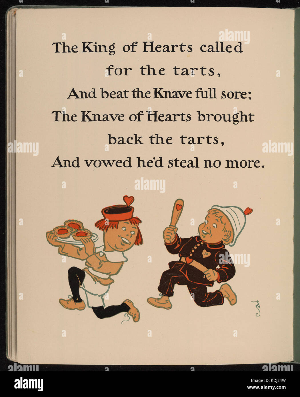 Knave of Hearts Mother Goose Stock Photo - Alamy
