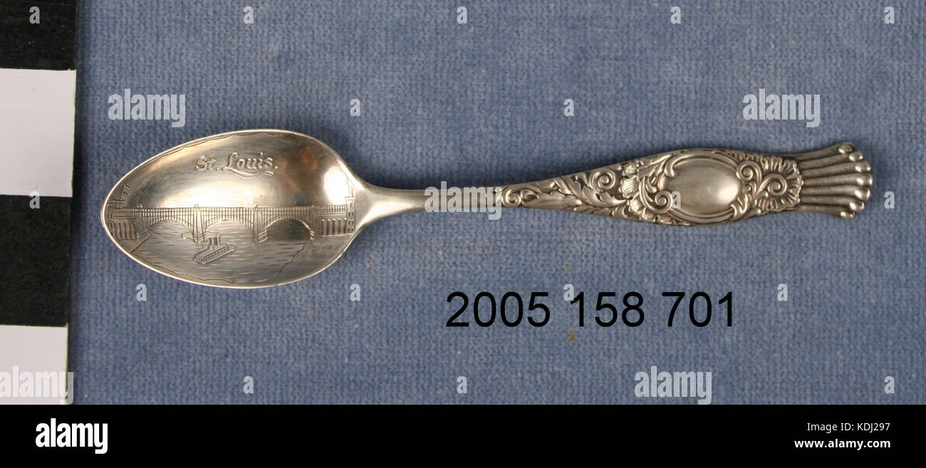 This silver souvenir teaspoon is a commemorative item, likely created ...