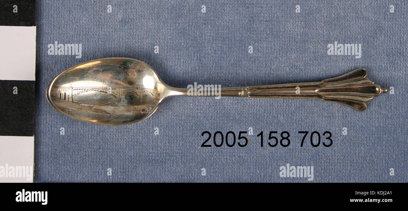 Silver Teaspoon with Slender Handle Stock Photo - Alamy