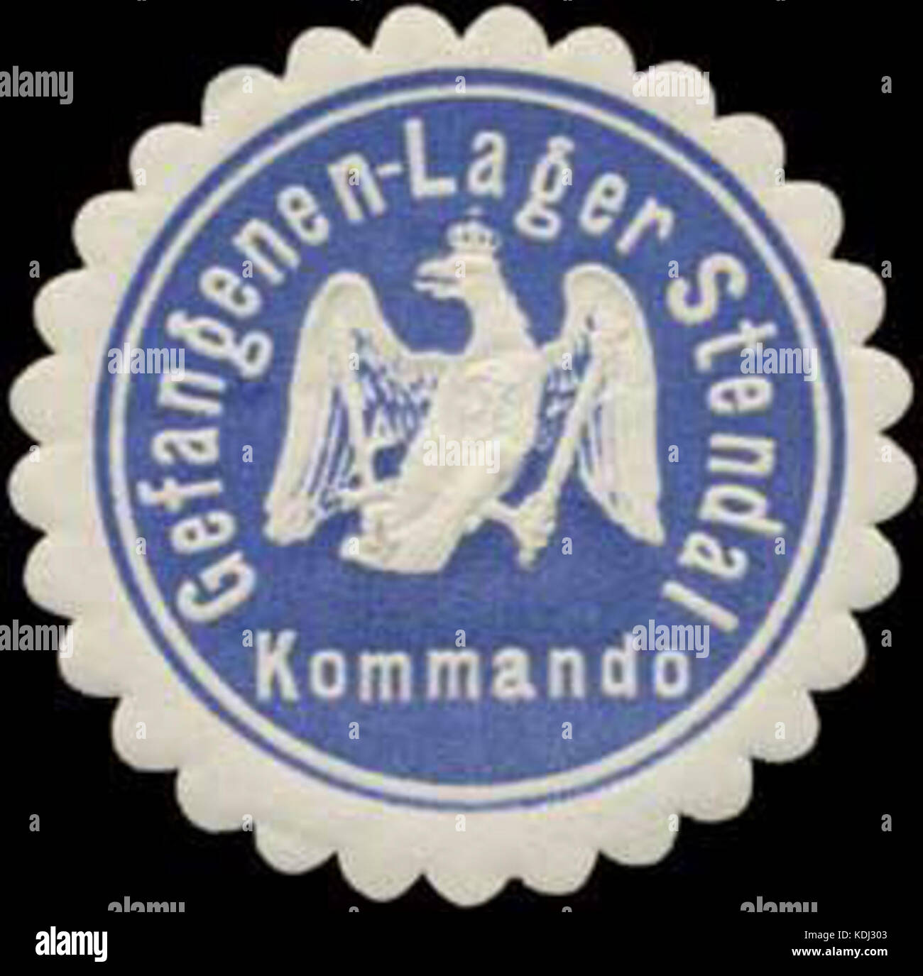 Siegelmarke Kommando Gefangenen Lager Stendal W0370645 Stock Photo - Alamy