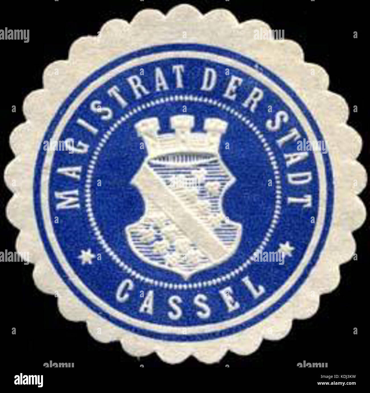 Siegelmarke Magistrat der Stadt Cassel W0204717 Stock Photo - Alamy