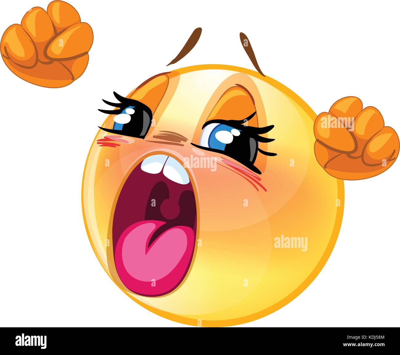 Mocking face Stock Vector Images - Alamy