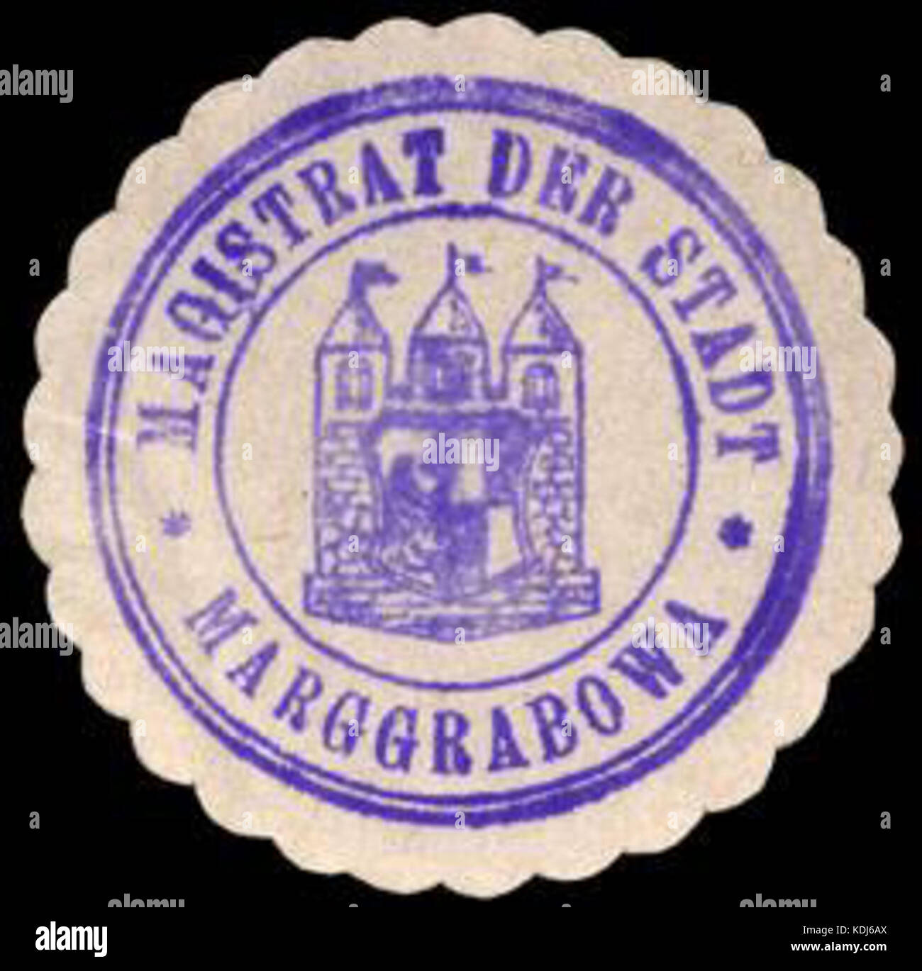 This historical seal represents the magistrate of the city of ...
