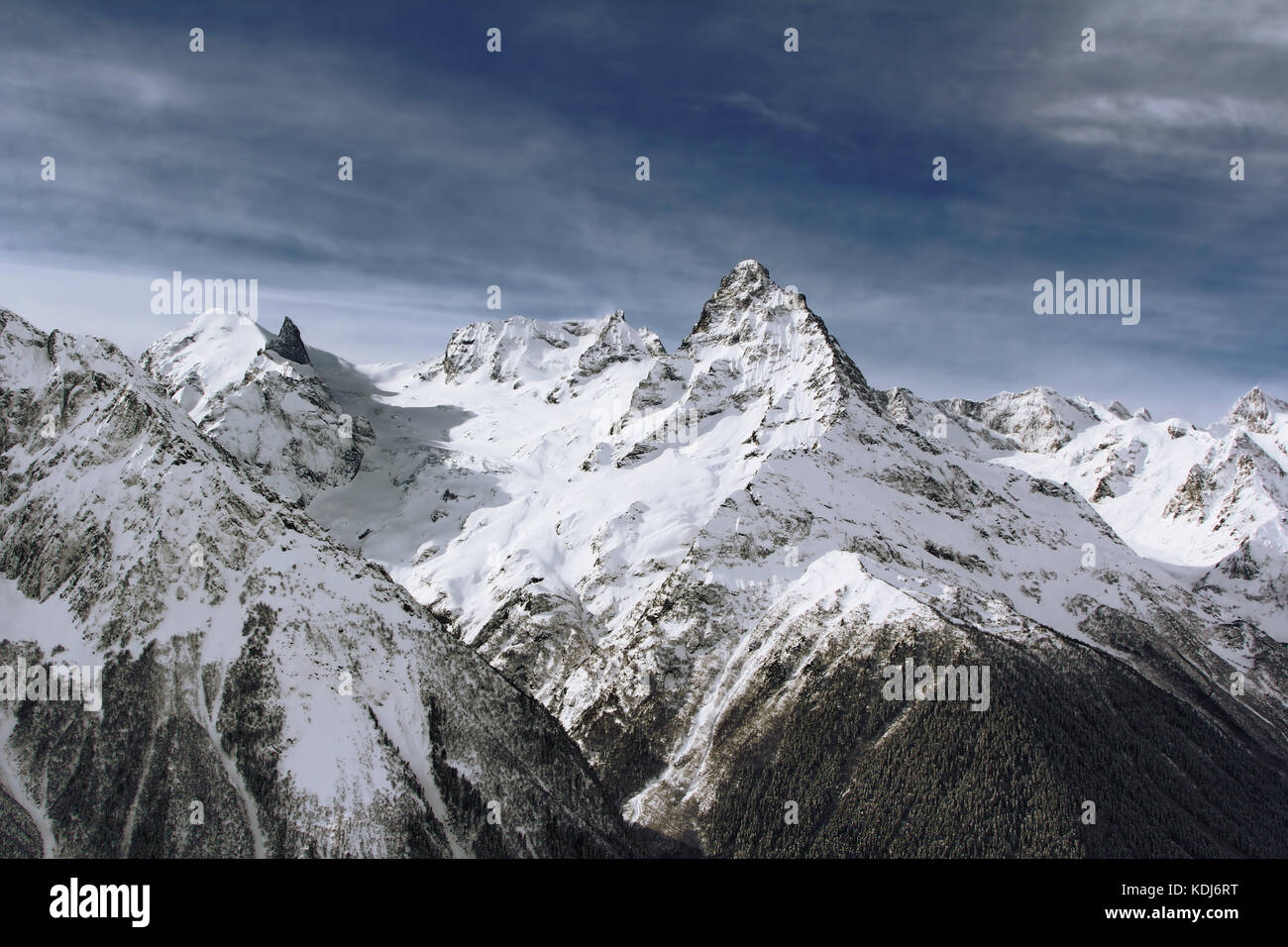 Mountain peak landscape Stock Photo - Alamy