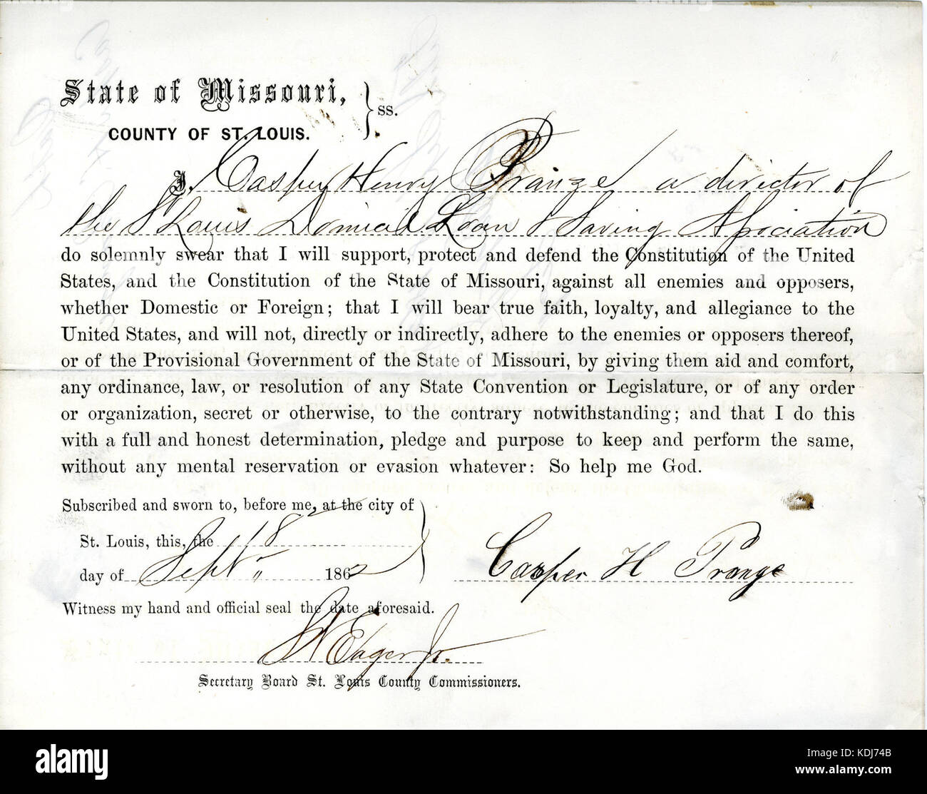 Civil war era oaths hi-res stock photography and images - Alamy