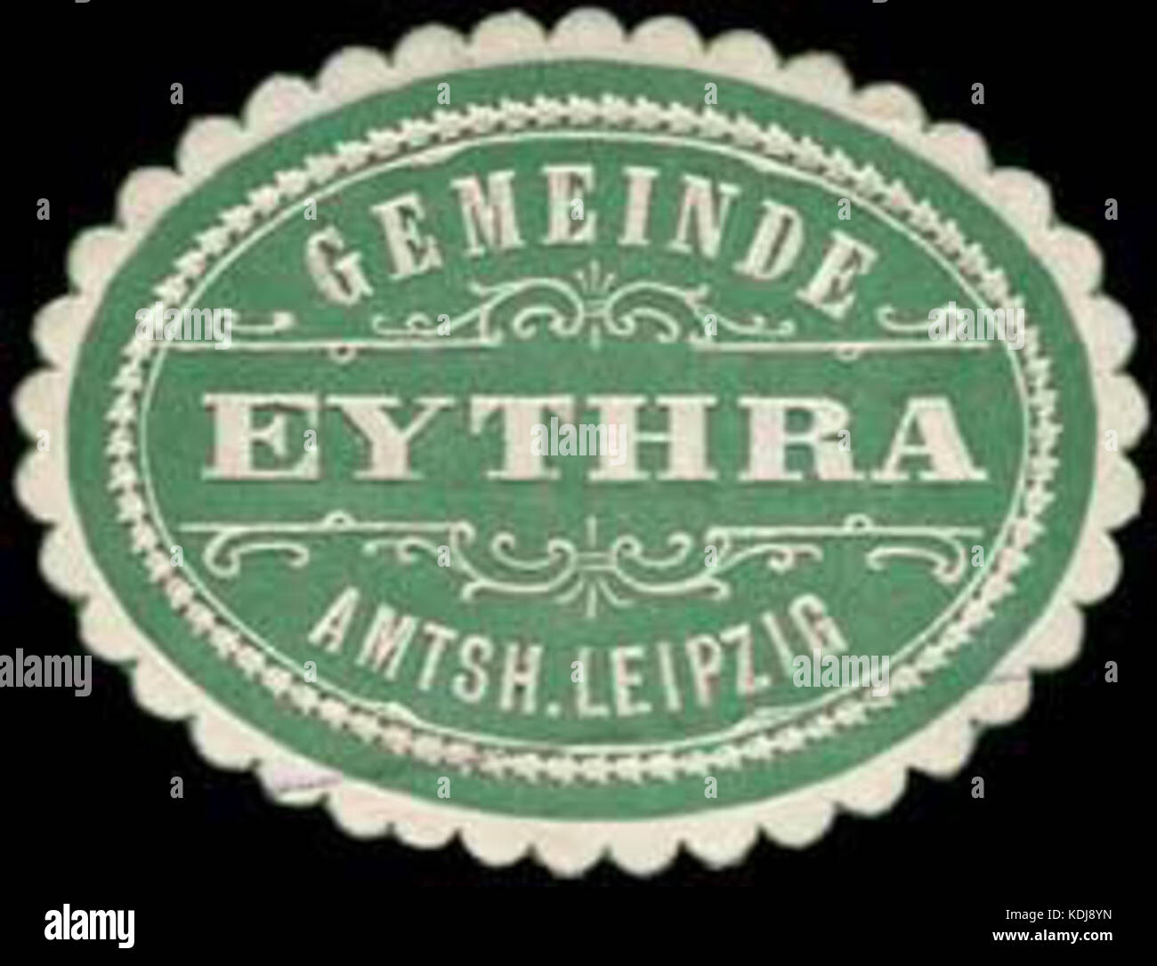 Siegelmarke Gemeinde Eythra Amtshauptmannschaft Leipzig W0253667 Stock ...