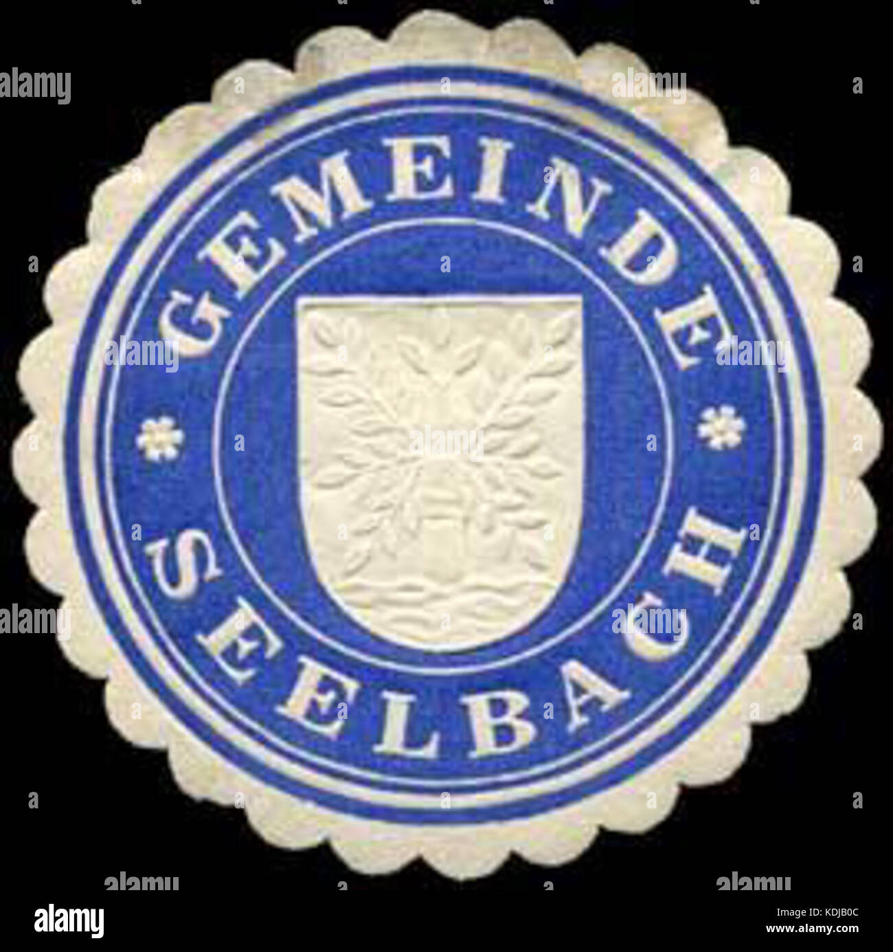 Siegelmarke Gemeinde Seelbach W0310485 Stock Photo - Alamy