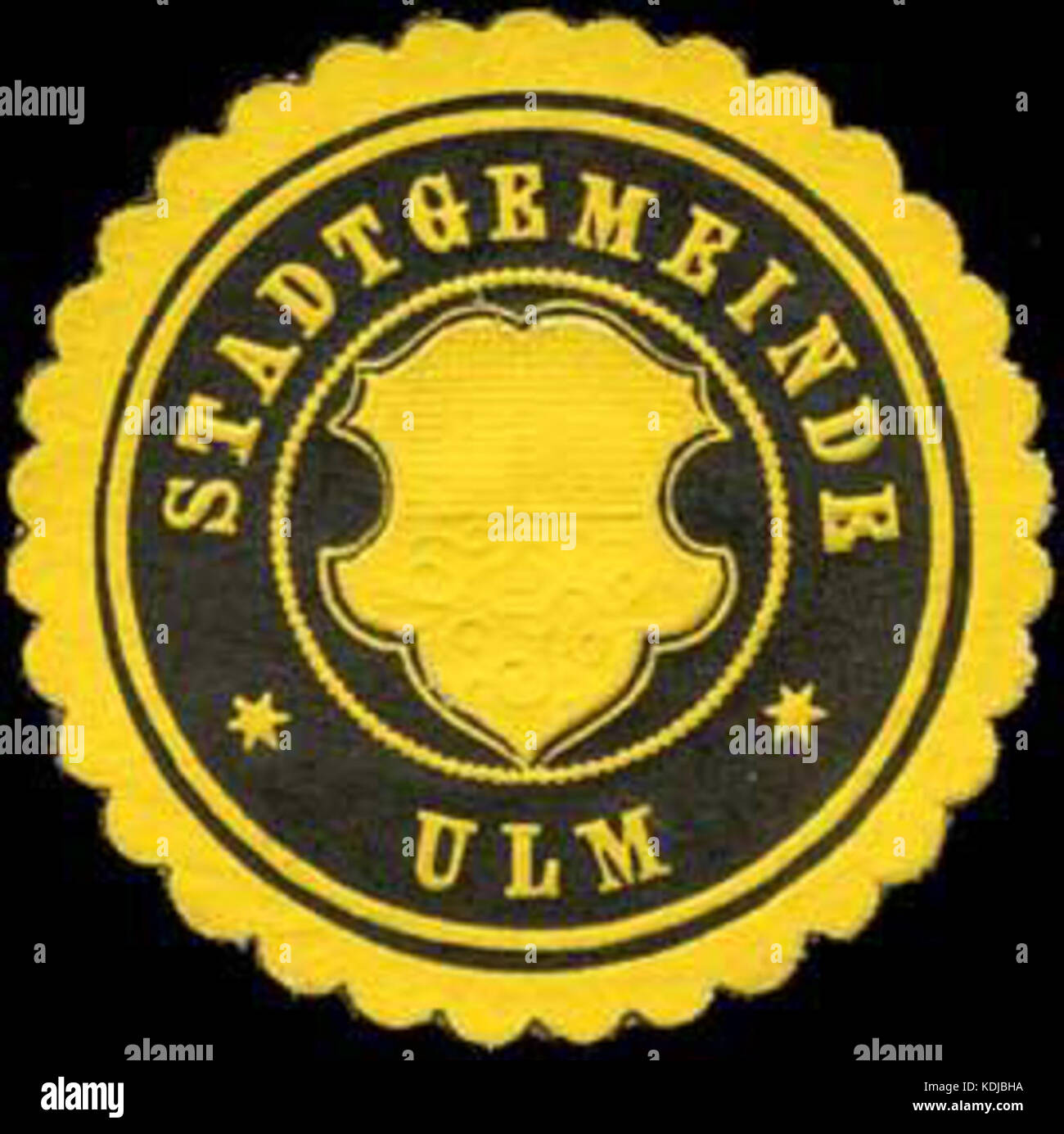 The Siegelmarke Stadtgemeinde Ulm is a historical municipal seal from ...
