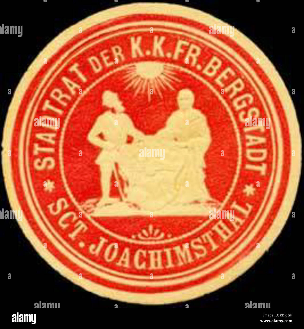 Siegelmarke Stadtrat der K.K. Fr. Bergstadt Sct. Joachimsthal W0317759 ...