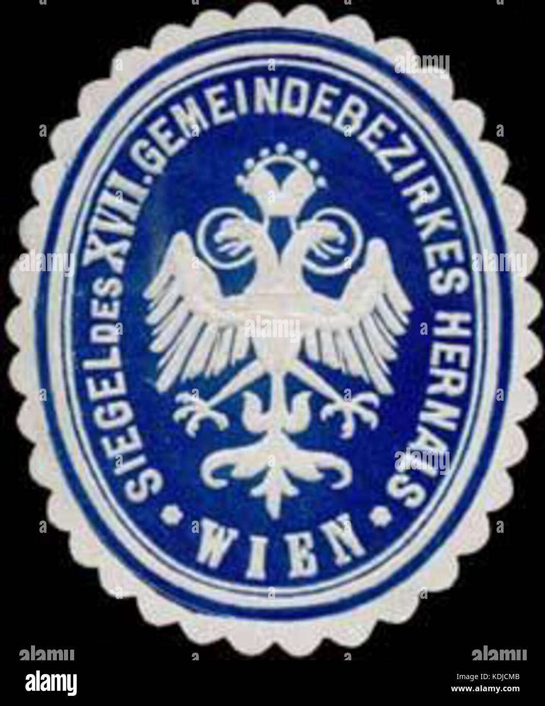 Siegelmarke Siegel des XVII. Gemeindebezirkes Hernals Wien W0317952 ...