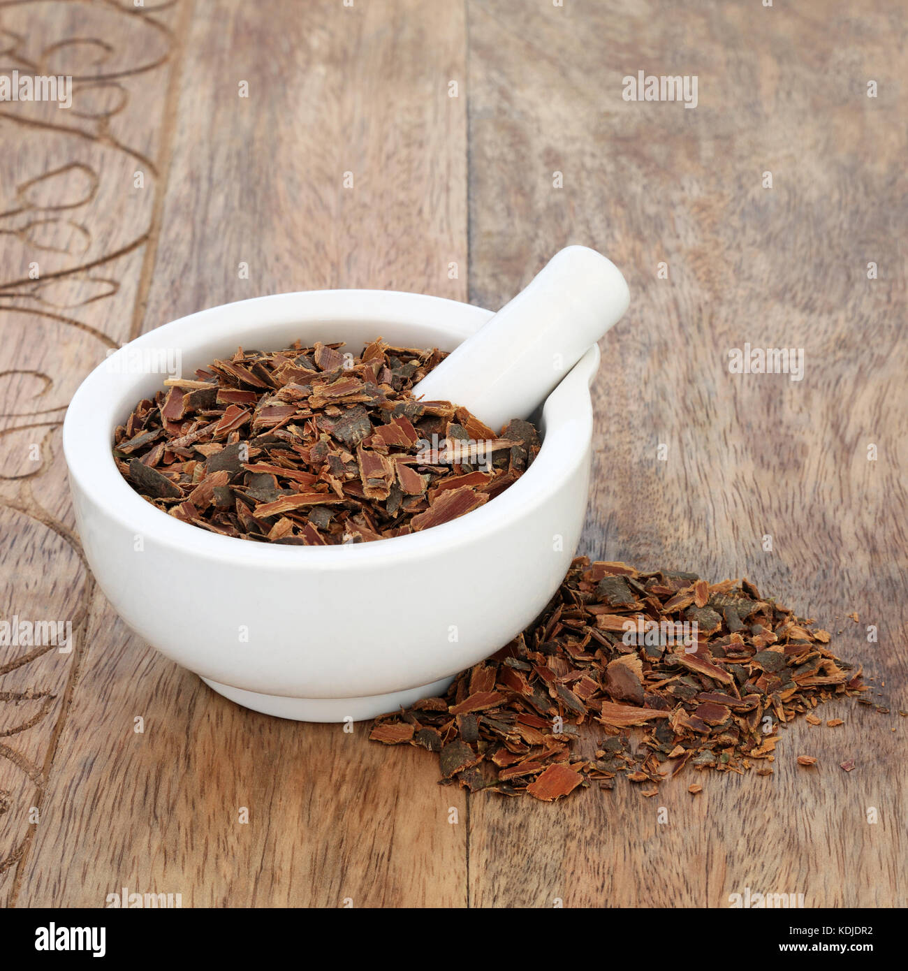 Buckthorn bark herb used in alternative herbal medicine to treat skin ...