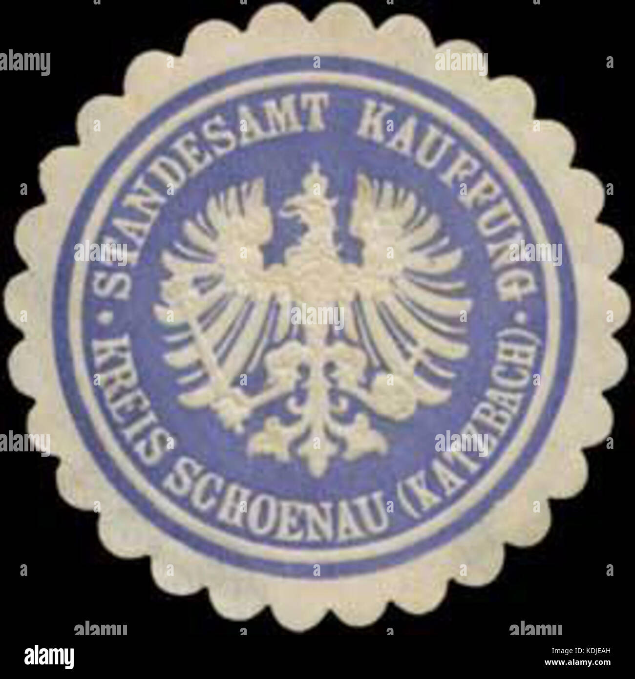 Siegelmarke Standesamt Kauffung is a historical German seal used by the ...