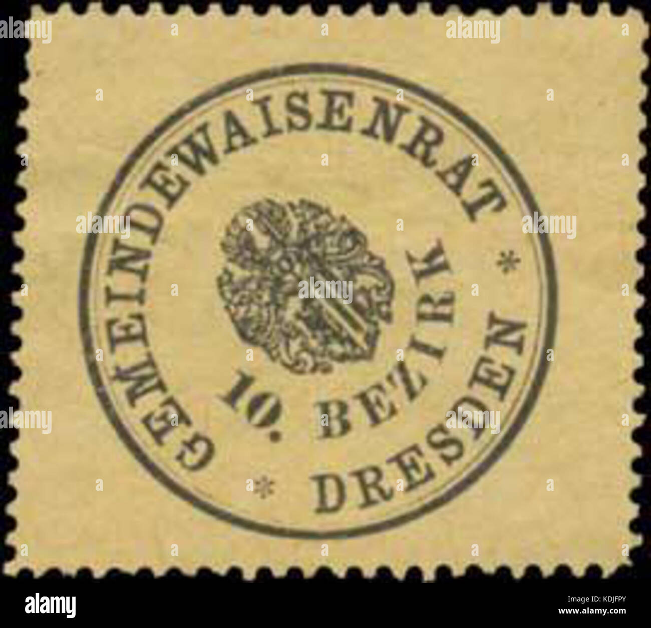 The Siegelmarke (seal) of Gemeindeweisenrath, located in the 10th ...