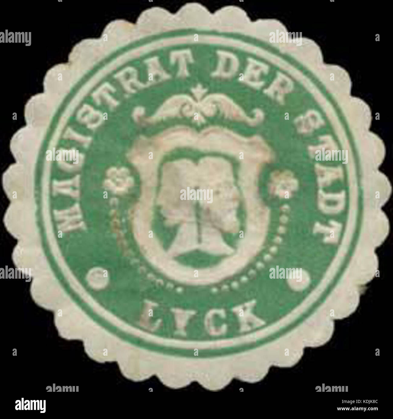 Siegelmarke Magistrat der Stadt Lyck W0393563 Stock Photo - Alamy
