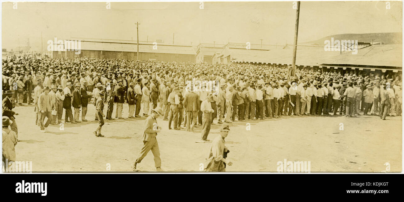Hundreds of Men in Civilian Clothing Standing In Lines Waiting to Enter ...