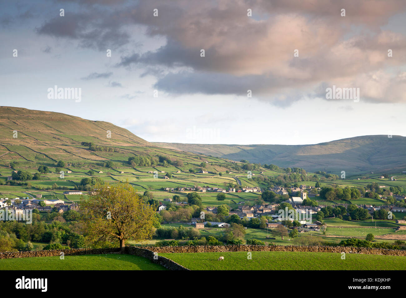 A view of Hawes, a town in Wensleydale, Yorkshire Stock Photo - Alamy