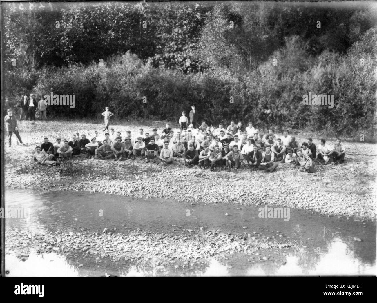 This photograph shows Miami University students, freshman and sophomore ...