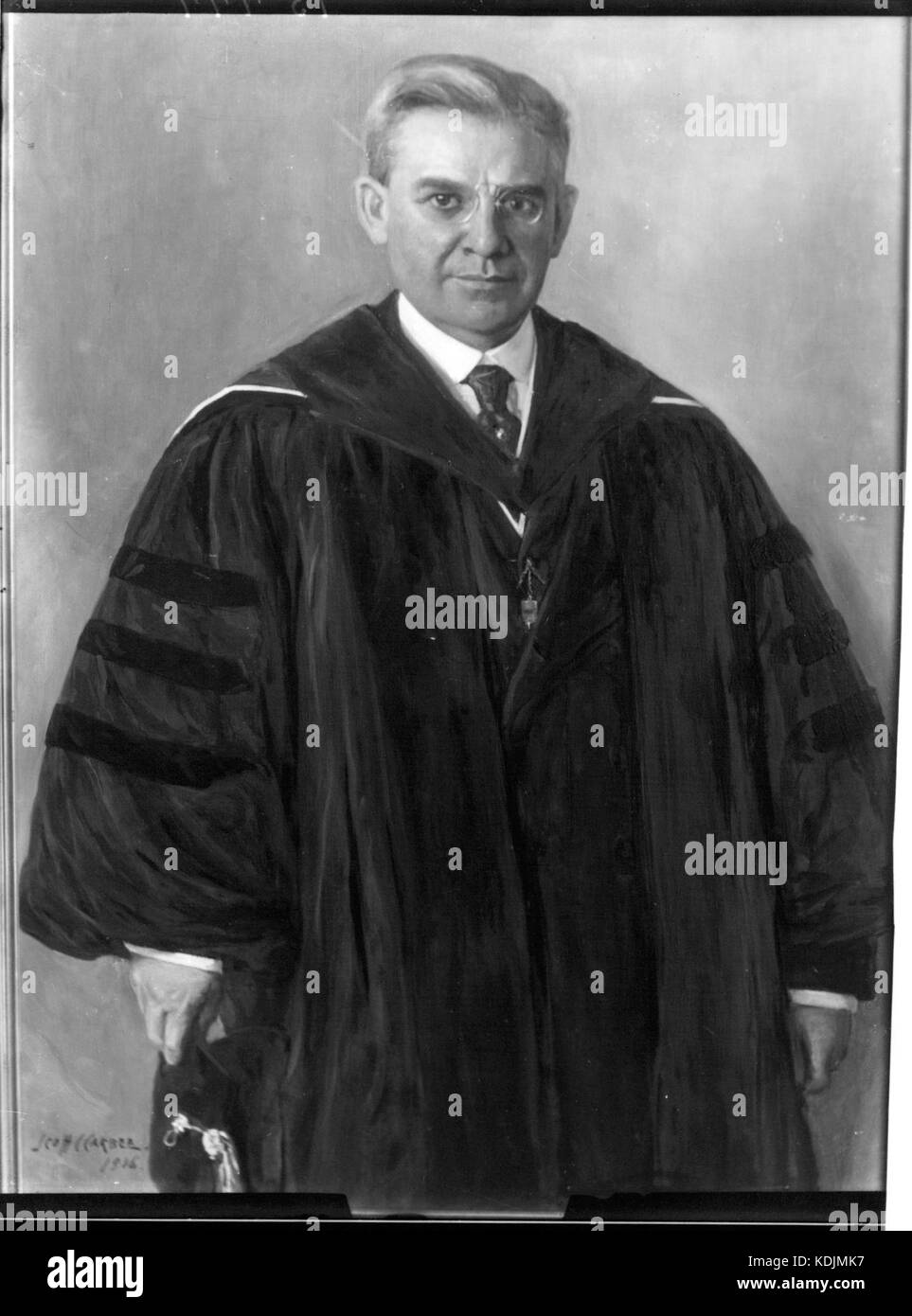 Portrait painting of Guy Potter Benton 1916 (3190893935 Stock Photo - Alamy