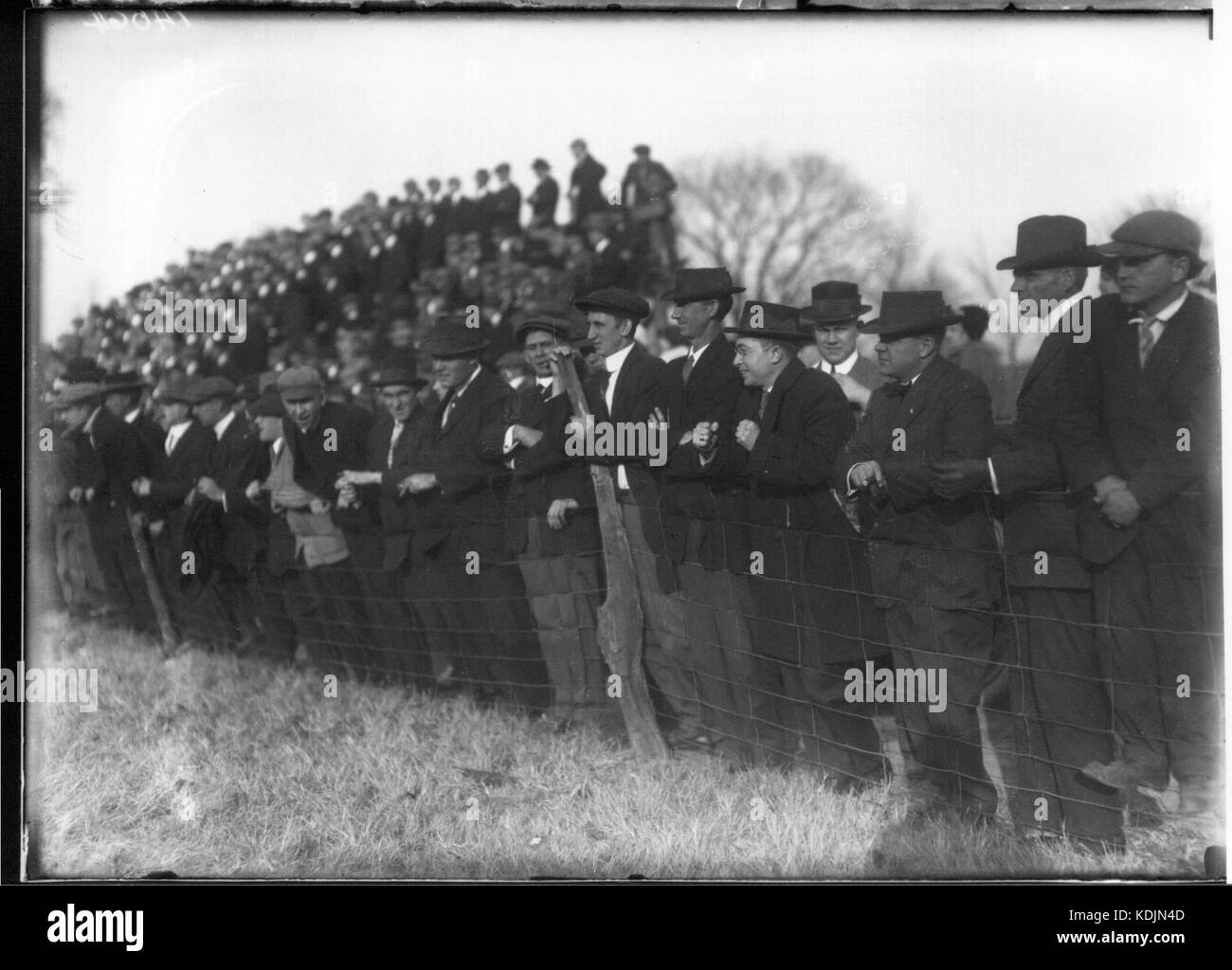 This image captures spectators at the Miami Denison football game in ...