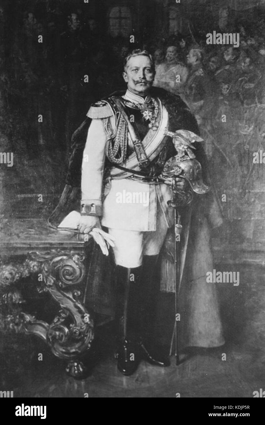 The ceremonial military dress worn by Kaiser Wilhelm II in 1914 ...