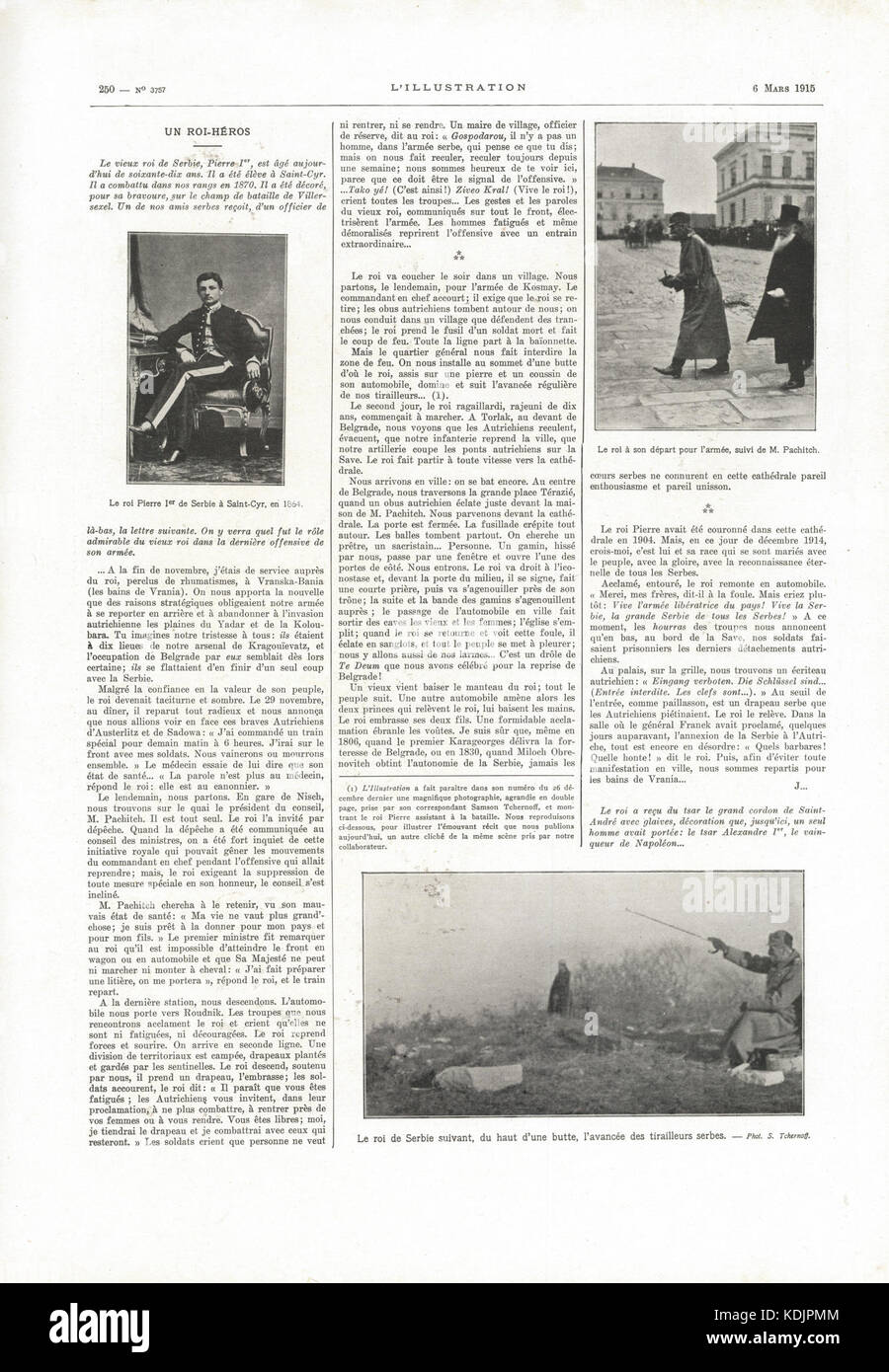 No 3757 6 Mars 1915, scan24, page 250 Stock Photo - Alamy