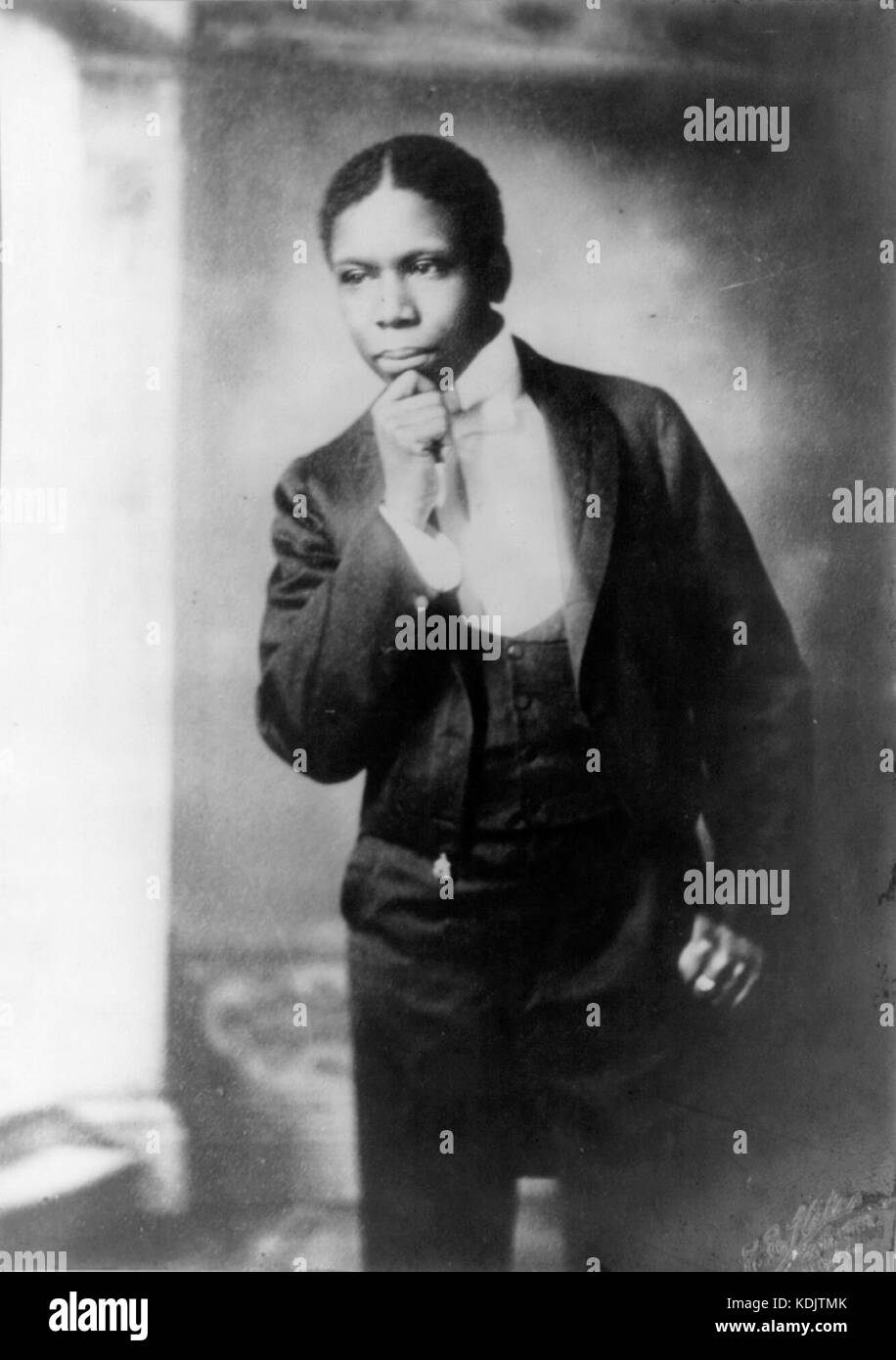 A portrait of Paul Laurence Dunbar, an influential African American ...
