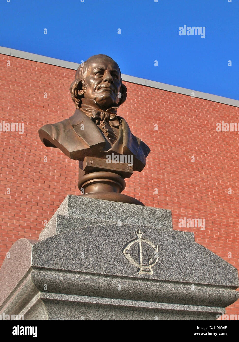 Laurent Clerc Bust by Carl Conrads, American School for the Deaf, West Hartford, CT January 2016 ...