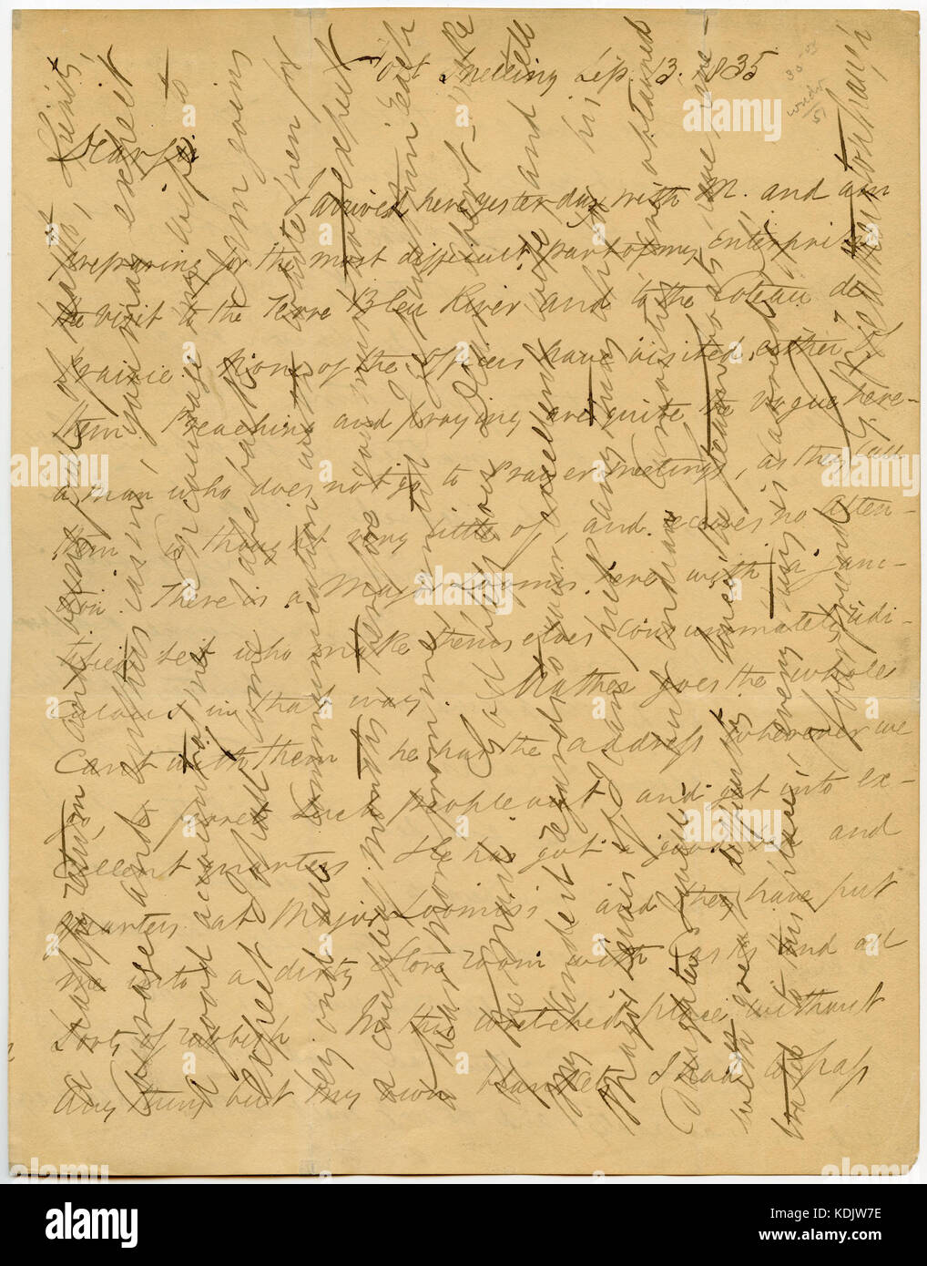 Letter signed G.W. Featherstonhaugh, Fort Snelling, to Col. Abert (John ...