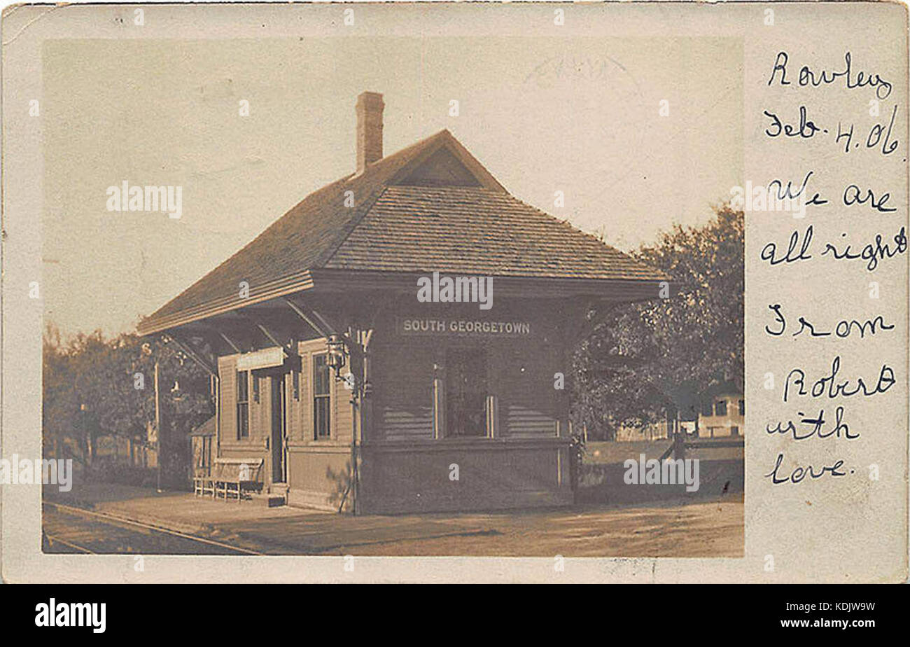 South Georgetown station 1906 postcard Stock Photo - Alamy