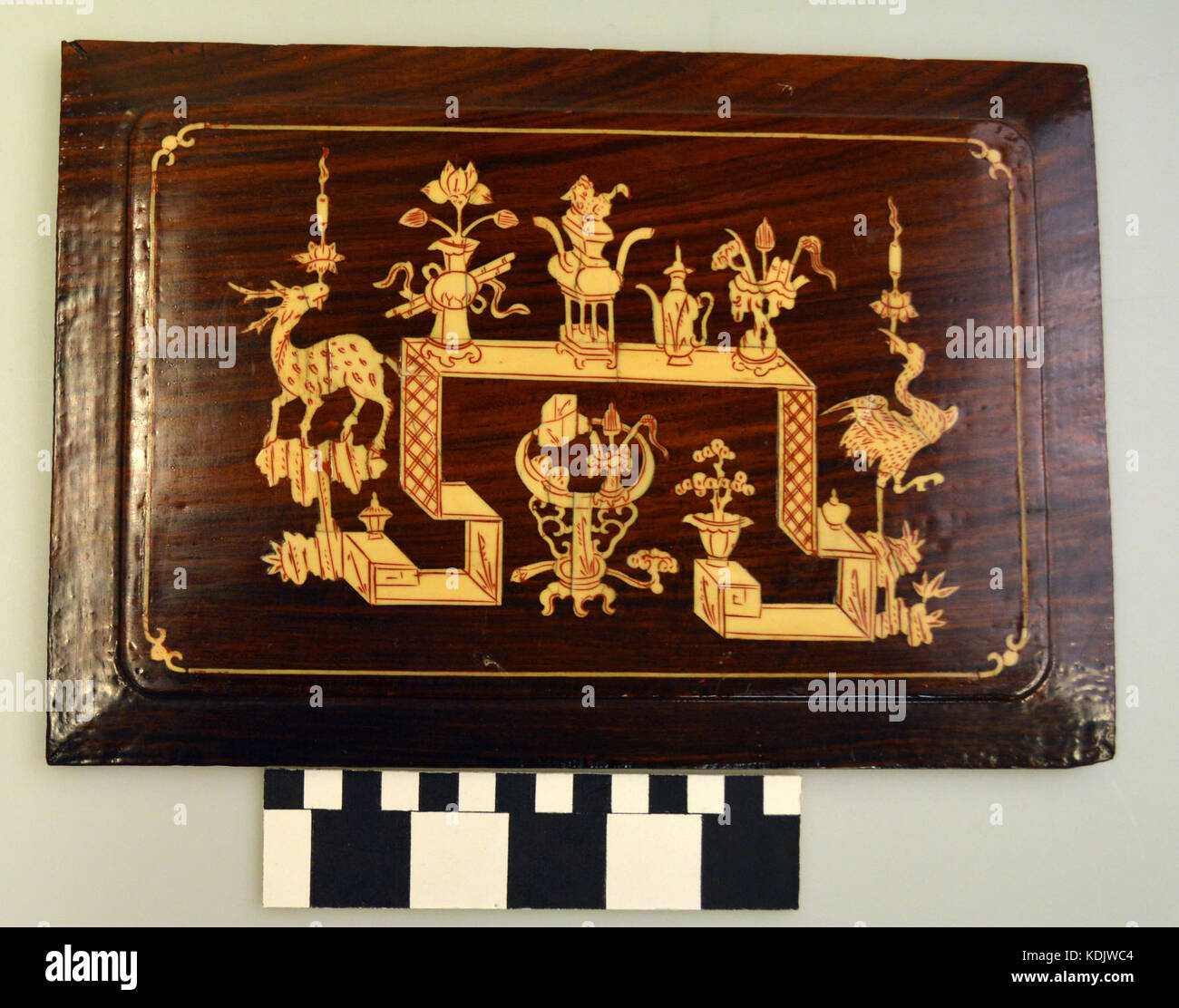 Small Carved Panel Inlayed with Ivory from the Chinese Pavilion at the ...