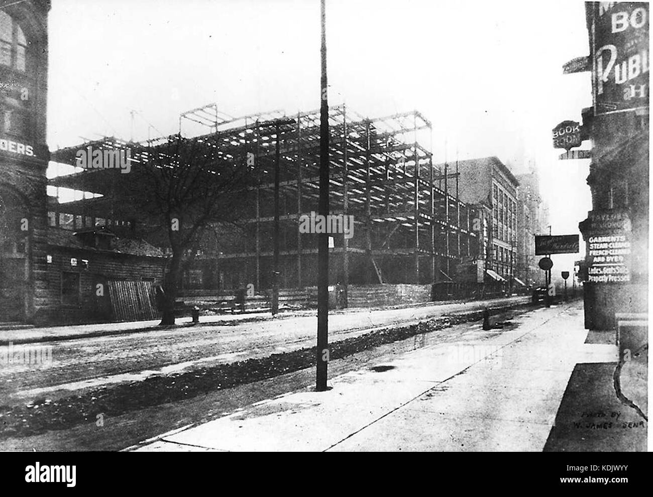 Simpsons department store under construction Stock Photo - Alamy