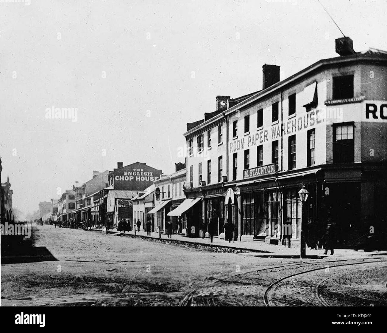 Northwest corner of Yonge and King streets 1866 Stock Photo - Alamy