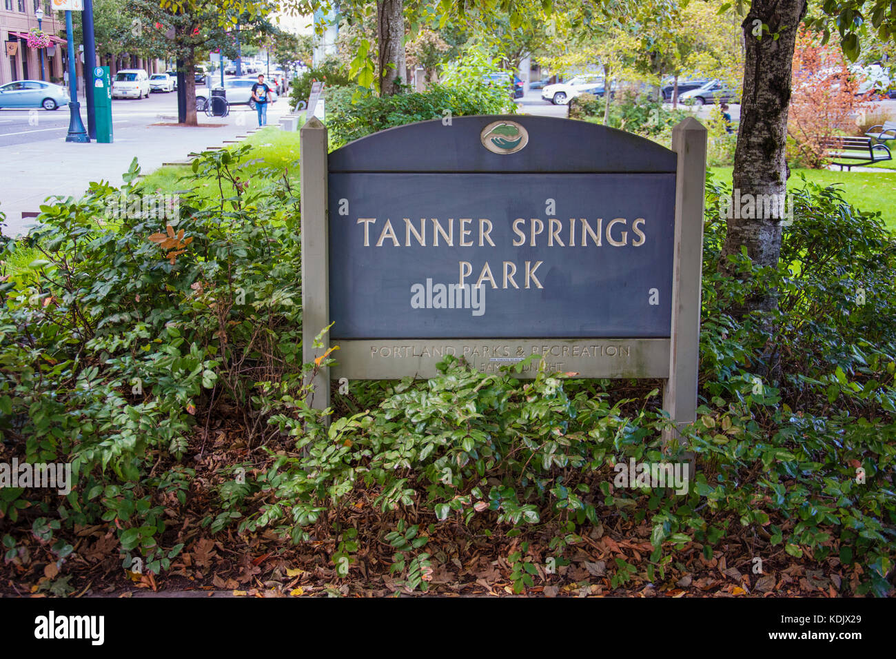 Tanner Springs Park Portland Oregon Stock Photo - Alamy