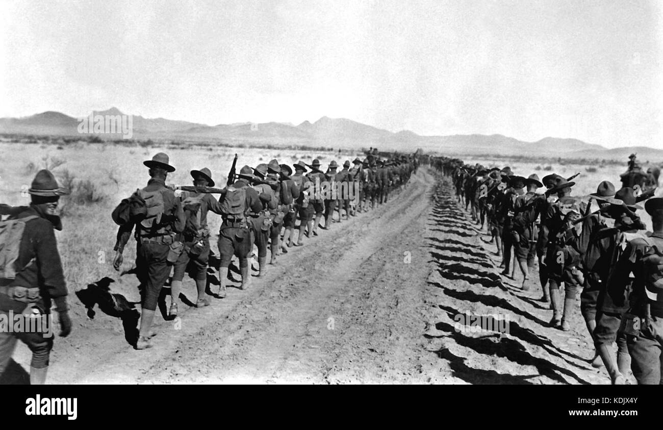 Pancho Villa Expedition Infantry Columns HD SN 99 02007 Stock Photo - Alamy