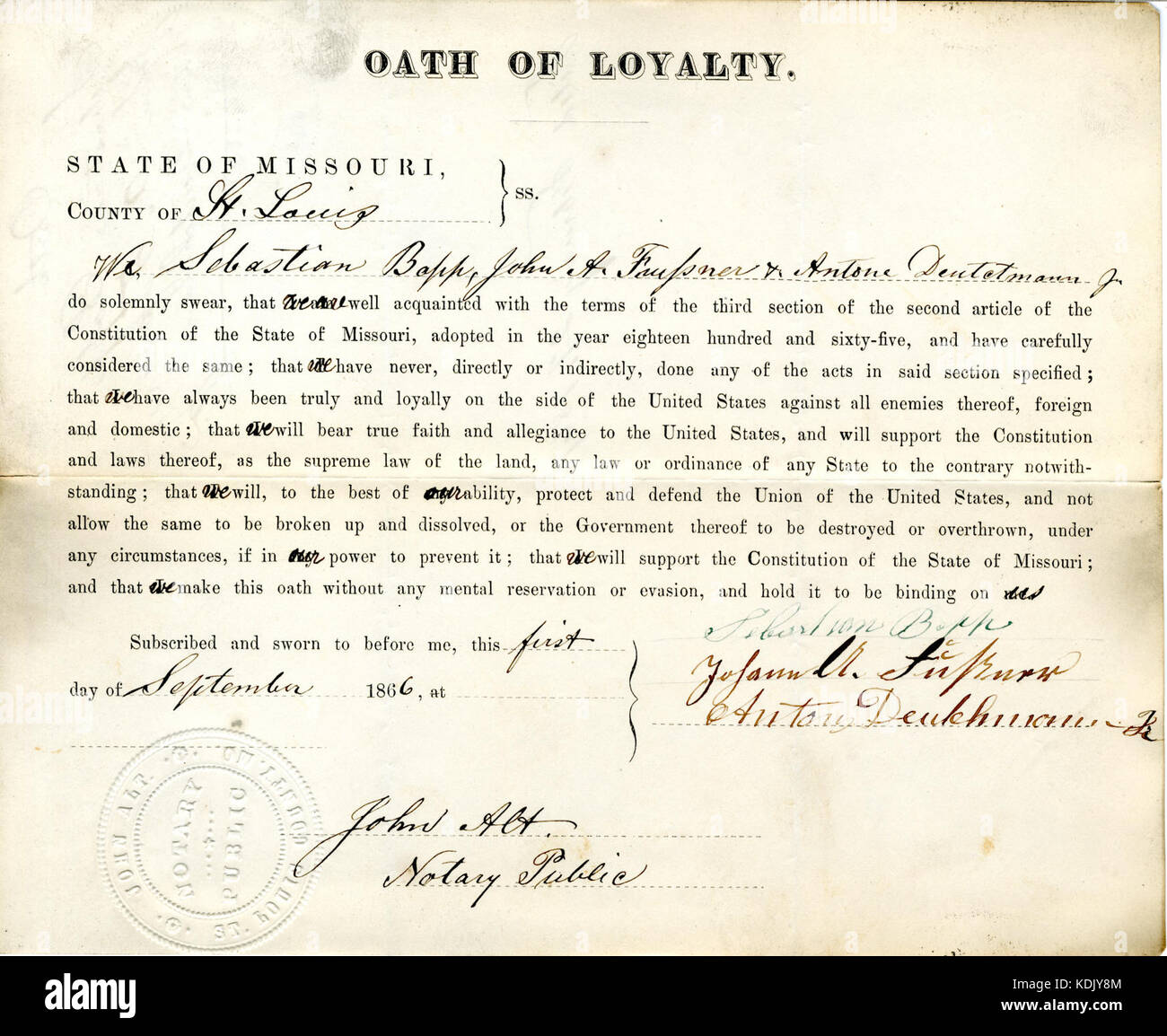 Loyalty oath process hi-res stock photography and images - Alamy