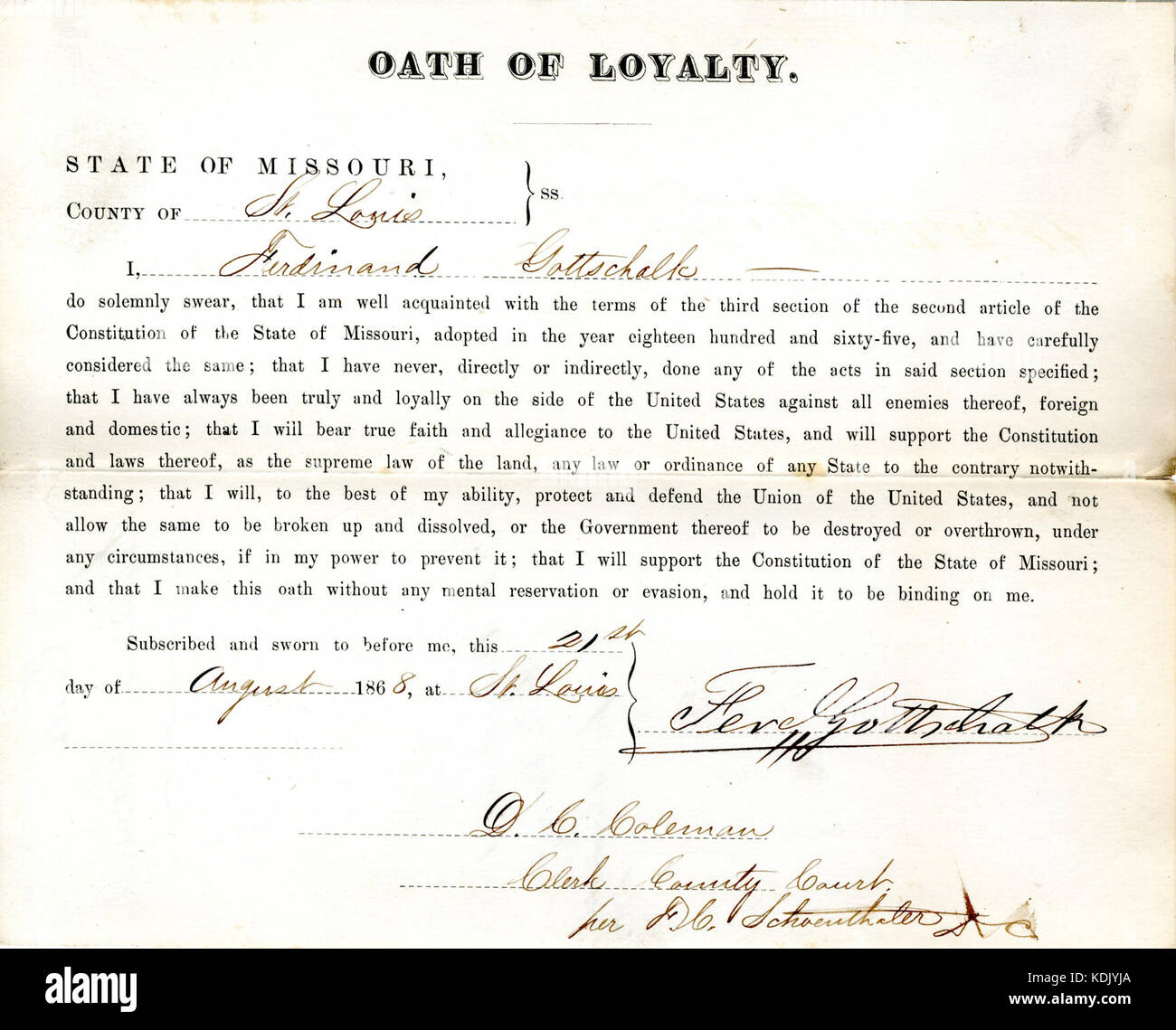Louis ferdinand gottschalk hi-res stock photography and images - Alamy
