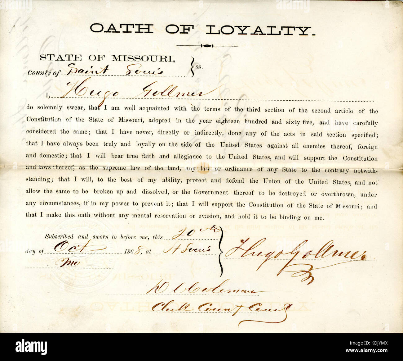 Loyalty oath hi-res stock photography and images - Alamy