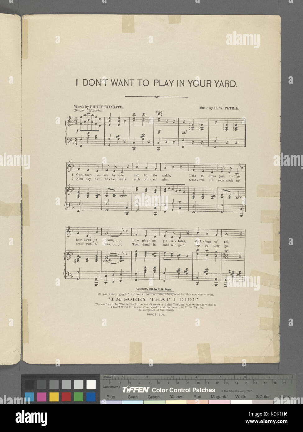 I don't want to play in your yard (NYPL Hades 454183 1703843 Stock ...