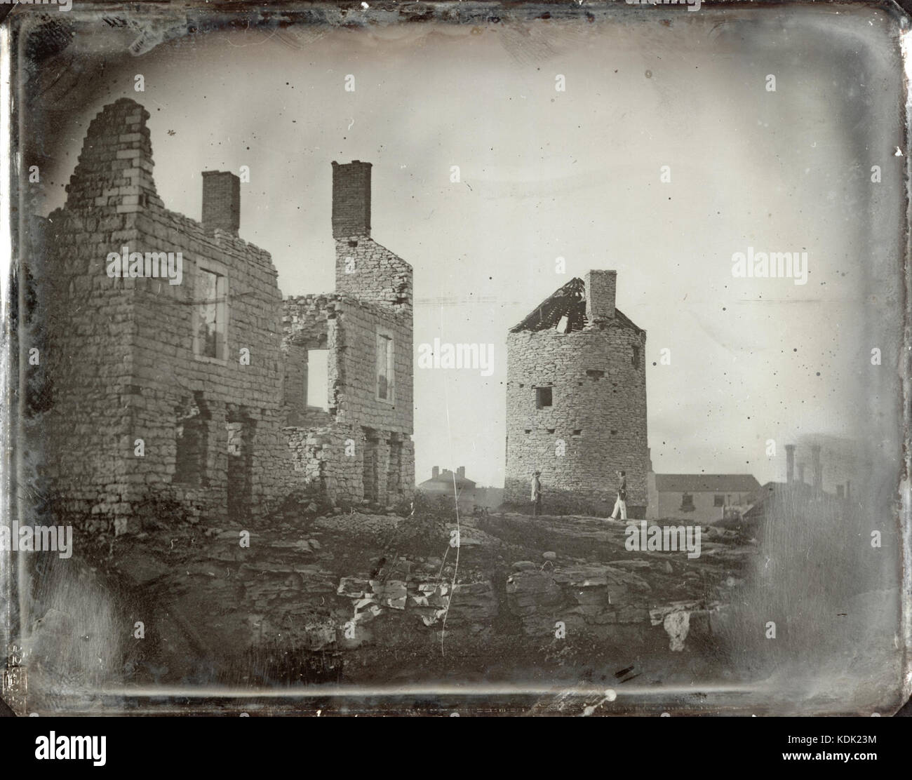 Old Spanish Fort, later Roy's Mill, Riverfront at foot of Biddle Street ...