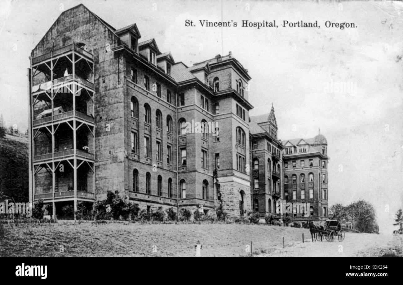 St. Vincents Hospital, Portland, Oregon 1905 Stock Photo - Alamy