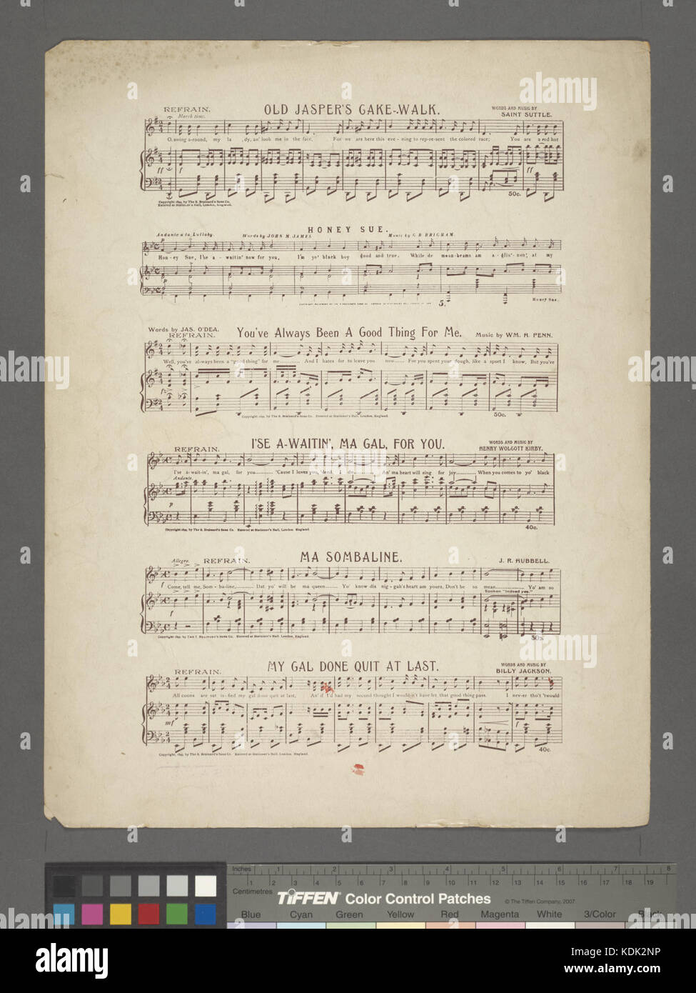 The work titled 'I Wonder Why Dem Coons Don’t Treat Me Right' is part ...