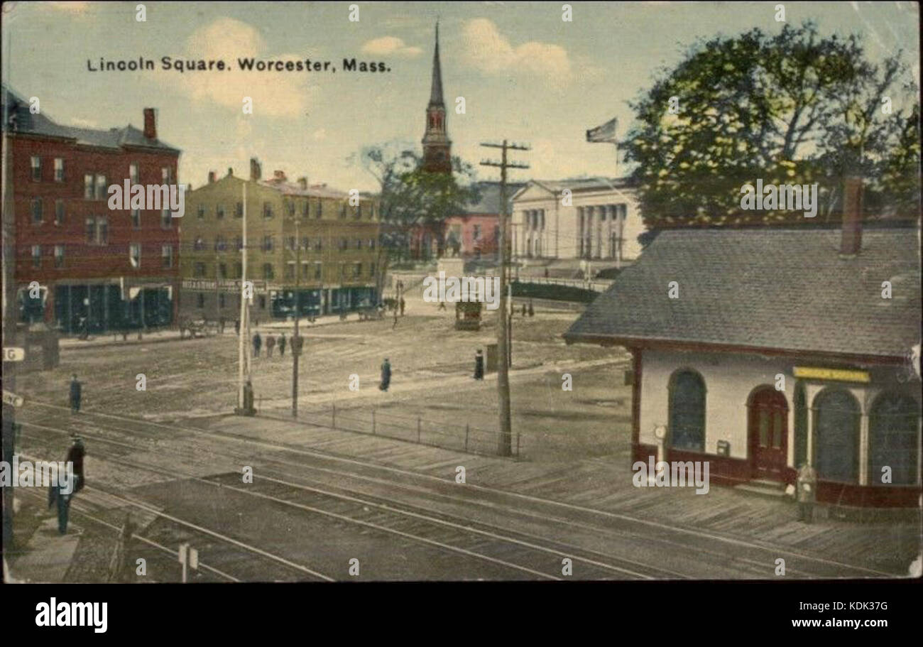 Lincoln Square postcard Stock Photo - Alamy