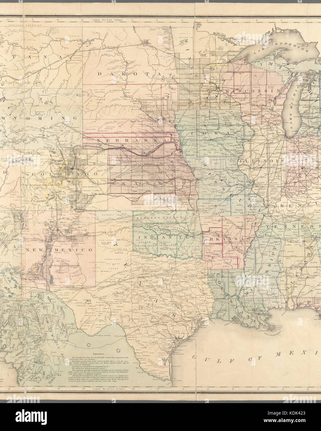 United states map 1800s hi-res stock photography and images - Alamy