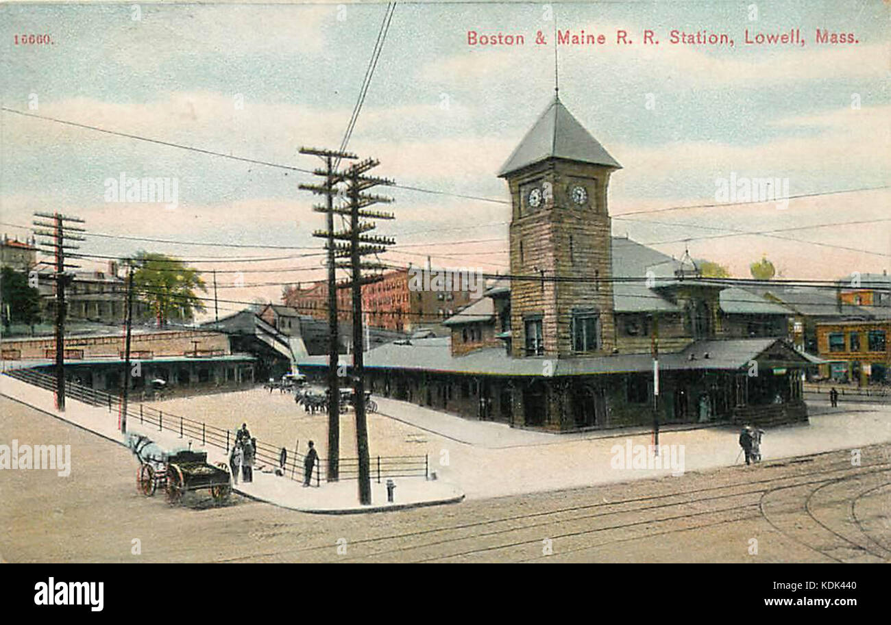 Middlesex Street station 1909 postcard Stock Photo - Alamy