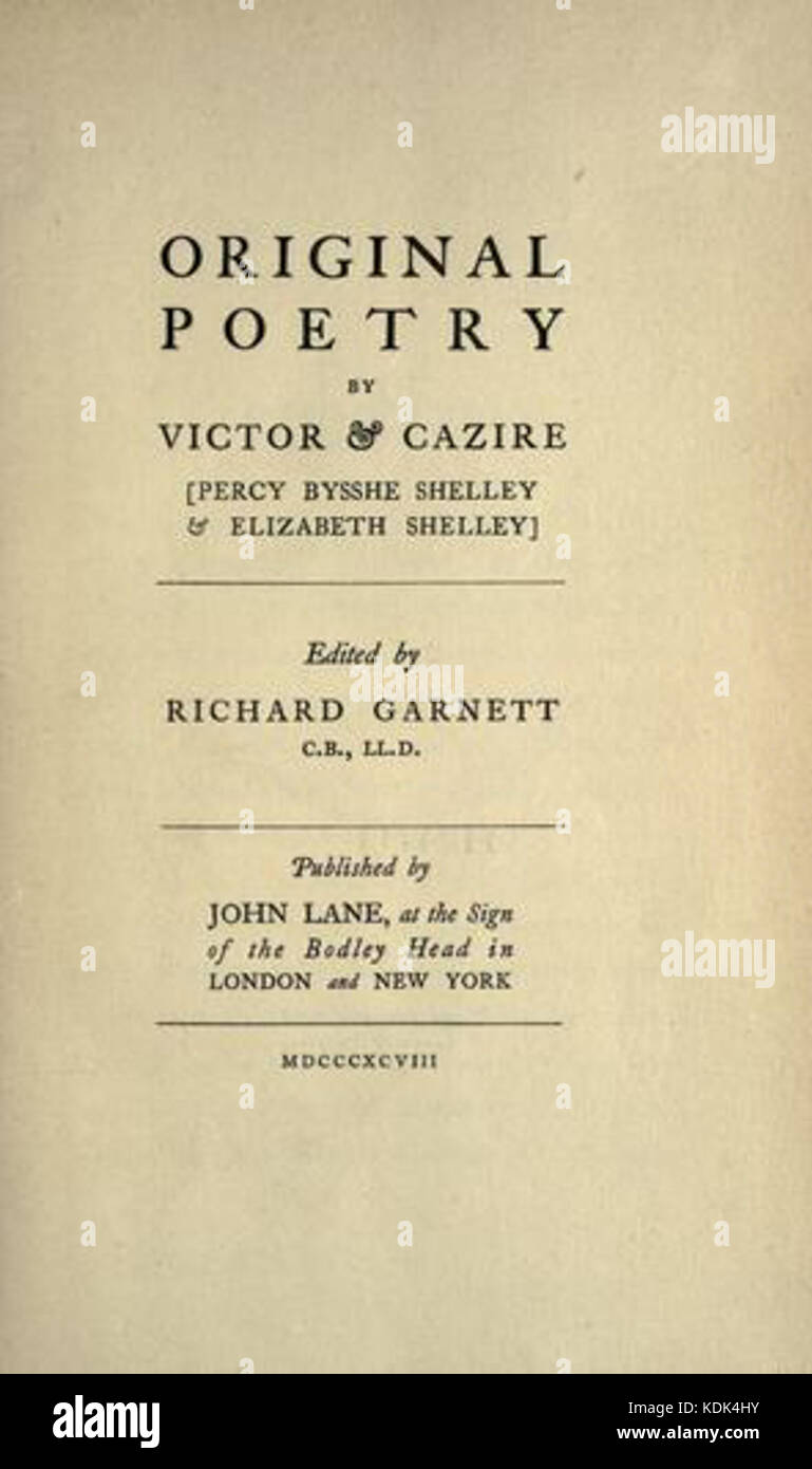 Poetry title page hi-res stock photography and images - Alamy