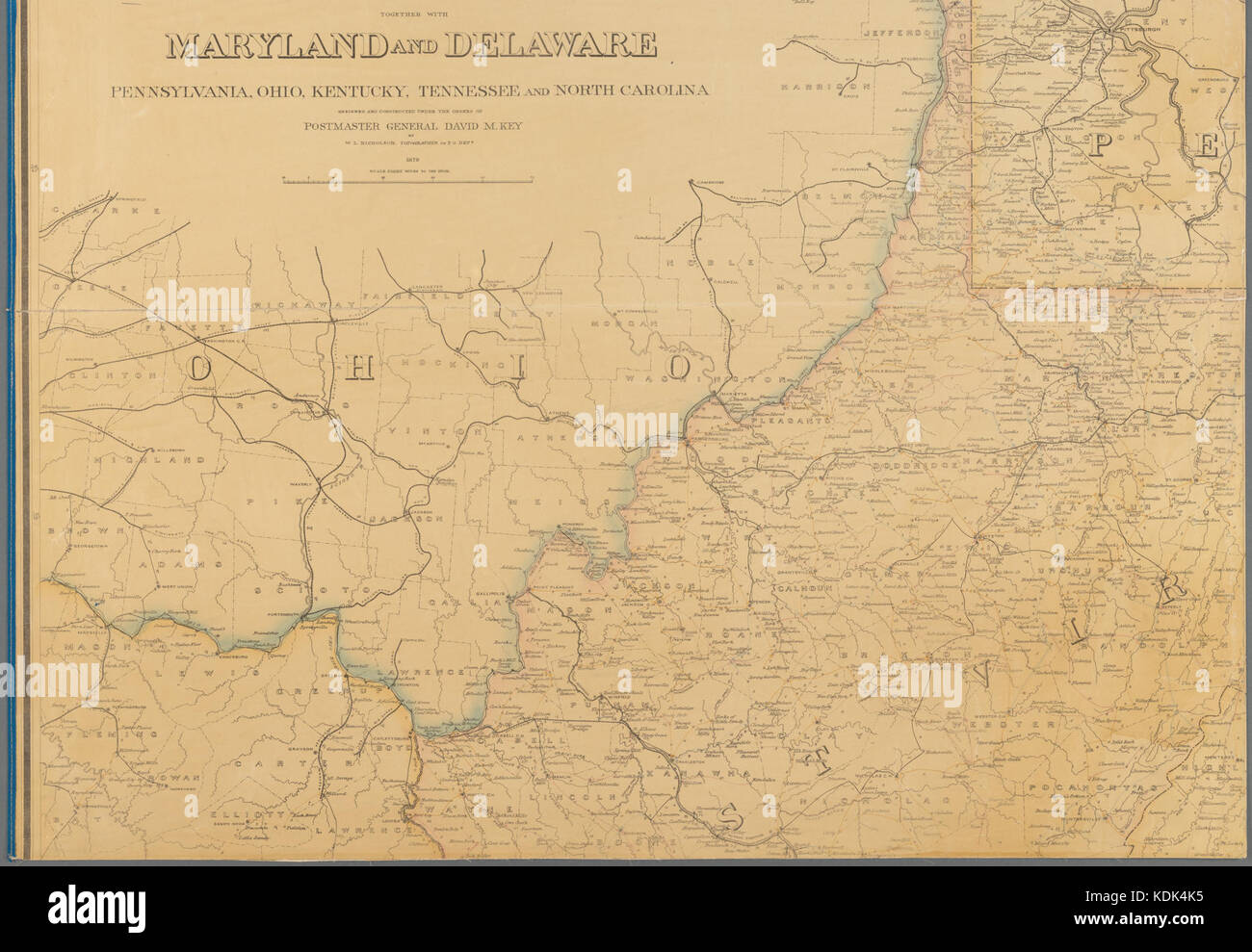 Preliminary post route map of the states of Virginia and West Virginia ...