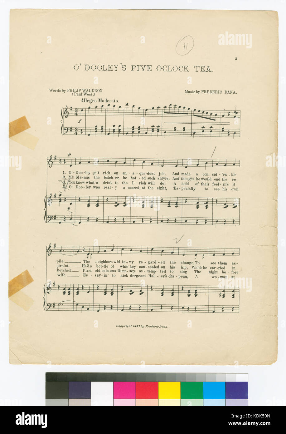 O'Dooley's first five oclock tea (NYPL Hades 464599 1712101 Stock Photo ...